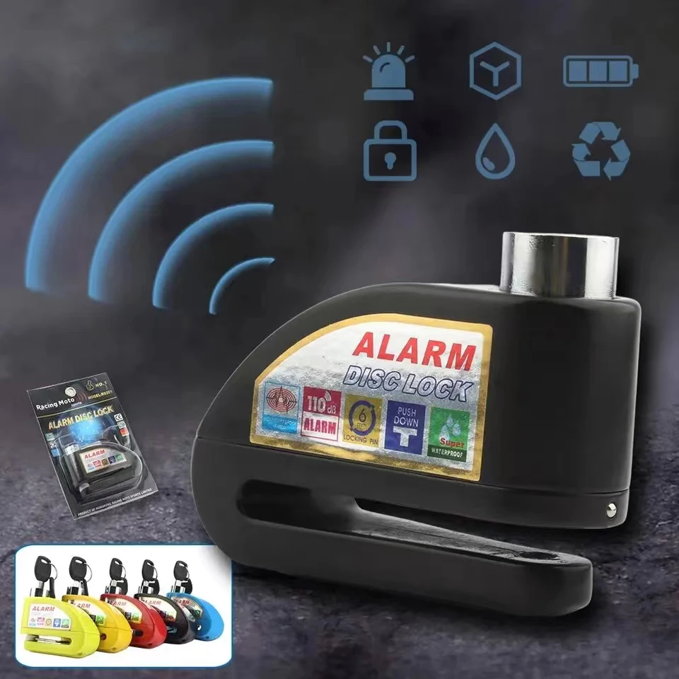 Motorcycle-Bicycle-Lock-Alarm-Safety-Protection-Padlock-Disc-Aluminum ...