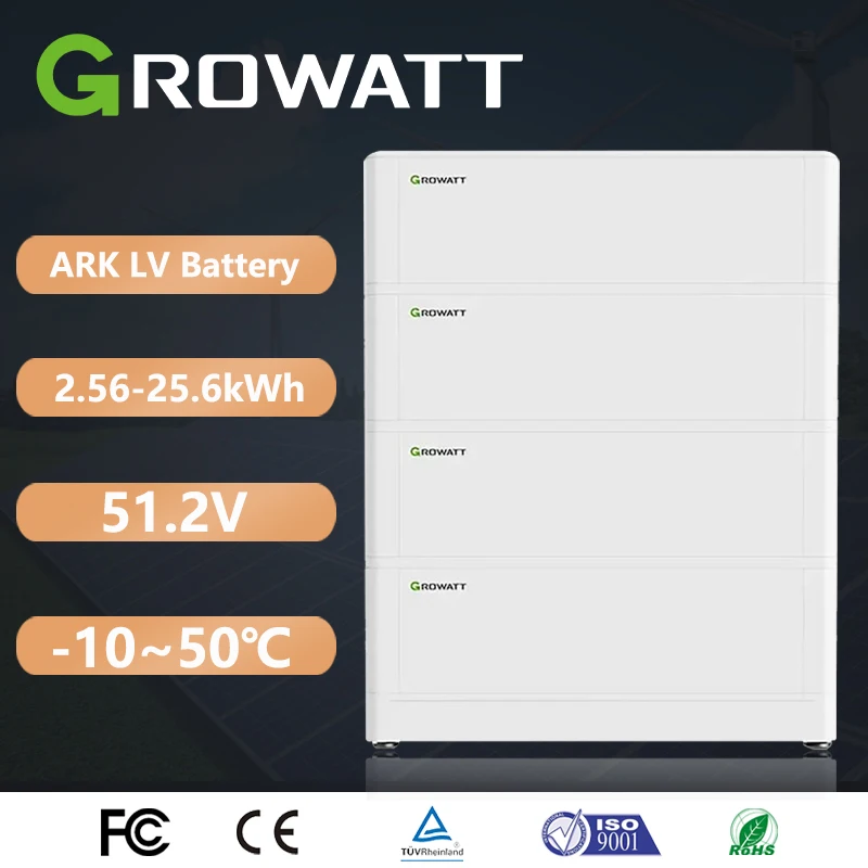 Growatt-Ark-LV-Battery-System-2-56kWh-to-25-6kWh-Cobalt-Free-LiFePO4 ...