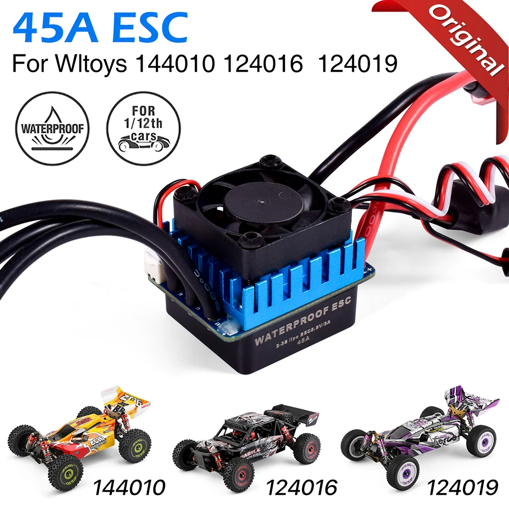 Wltoys 144001 Brushless Esc | Wltoys 124019 Brushless | Rc Brushless Esc - 144010 124019 ...