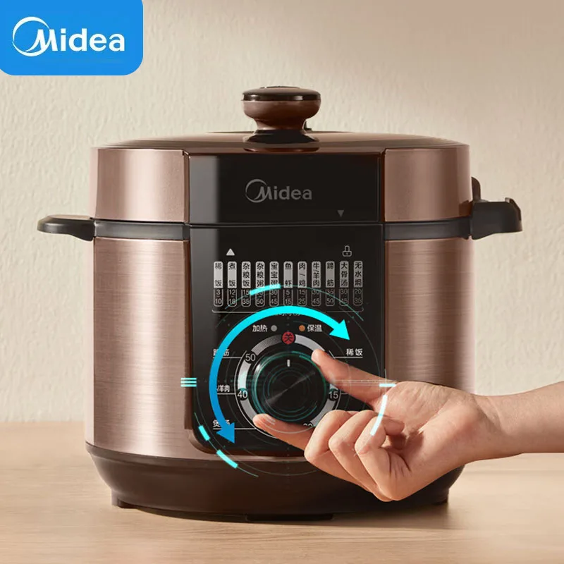 Midea-Electric-Pressure-Cooker-5L-Home-Rice-Cooker-Double-Liner ...