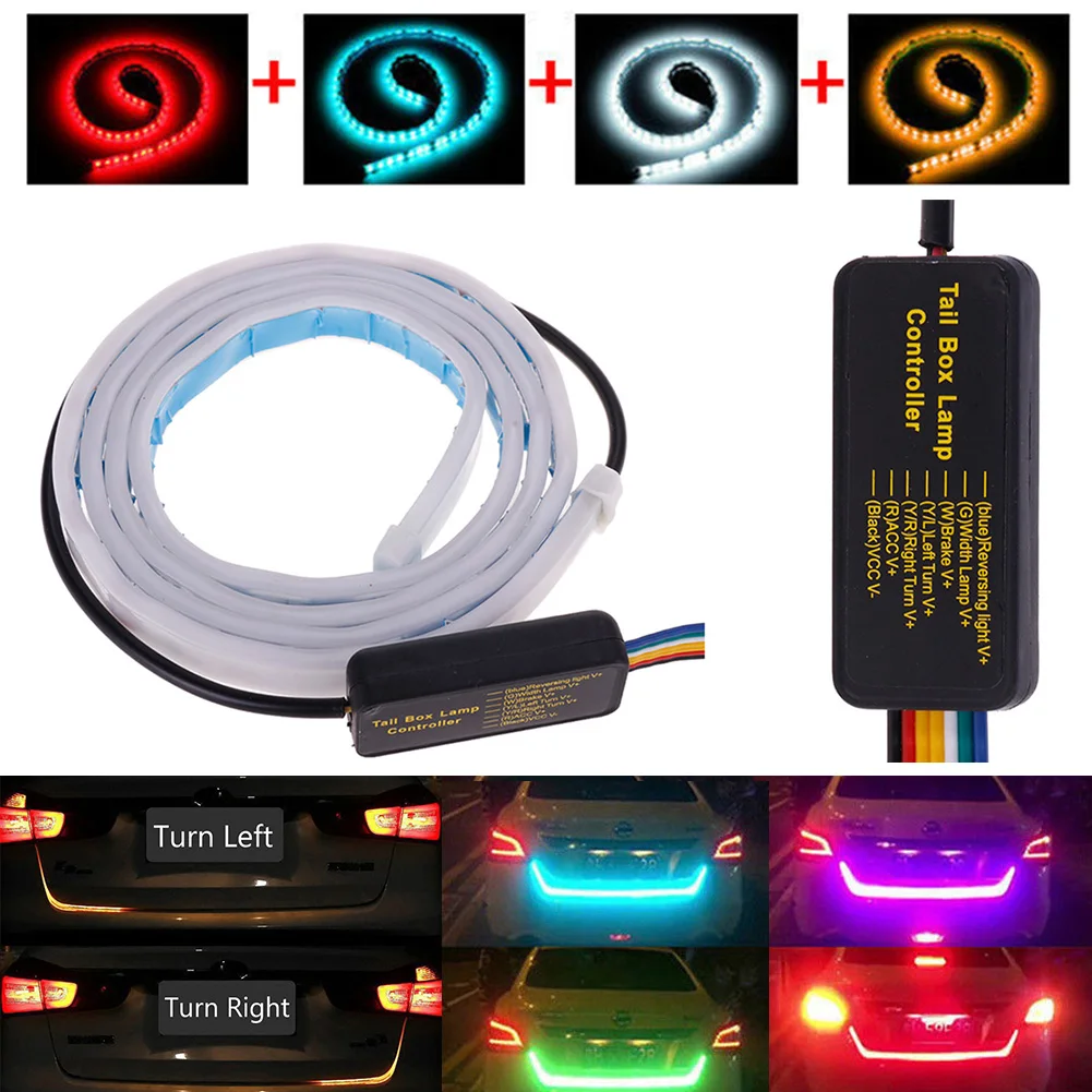 Fluid-LED-Strip-Signals-Light-Car-Trunk-Area-Illumination-Rear-Brake ...