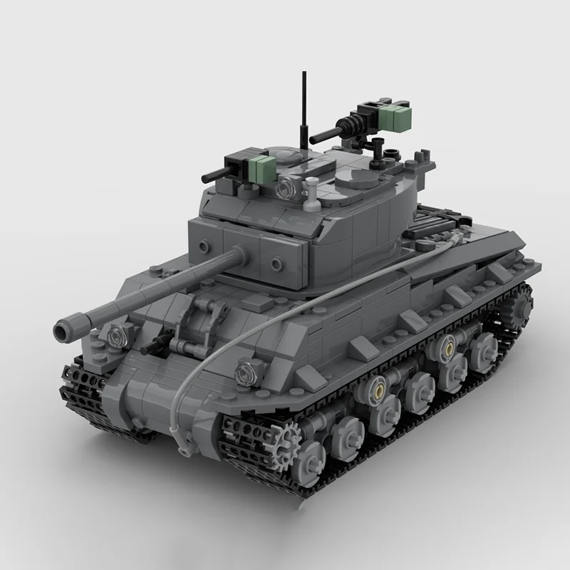 Hot selling MOC tank military armored vehicle M4A3 Sherman Fury tank ...