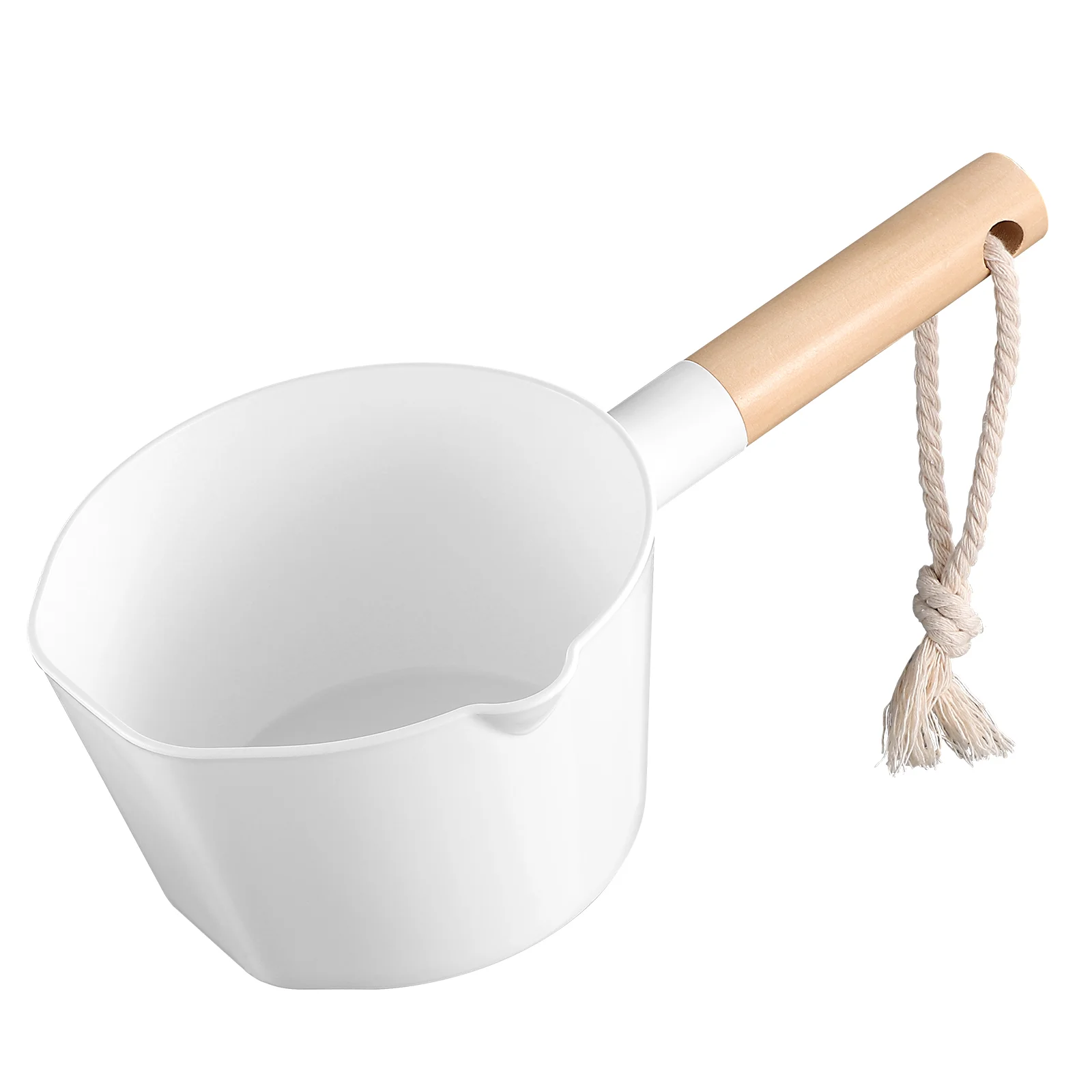 Hemoton-Water-Ladle-Long-Wooden-Handle-Water-Scoop-Bath-Ladle-Dipper ...