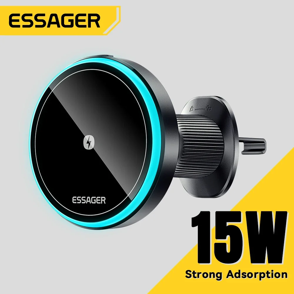 Essager-Magnetic-Car-Phone-Holder-15W-Wireless-Charger-Stand-For-iPhone ...
