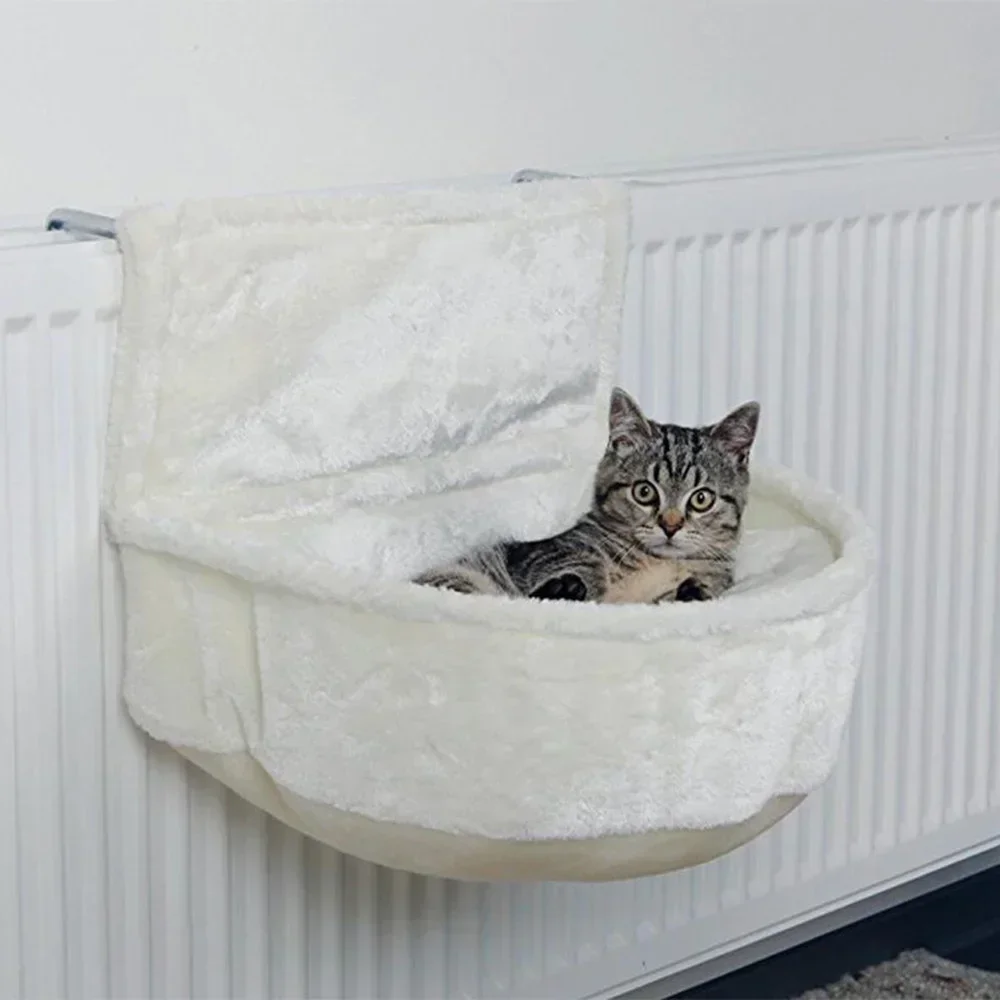 Cat Plush Radiator Bag Soft Cat Hanging Bed with Strong Durable Iron ...