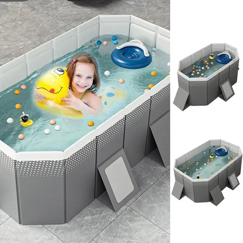 Piscina-cuadrada-plegable-para-exteriores-alberca-de-PVC-que-ahorra ...