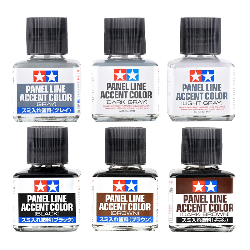 TAMIYA Panel Line Accent Color for Model Craft Painting (40ML ...