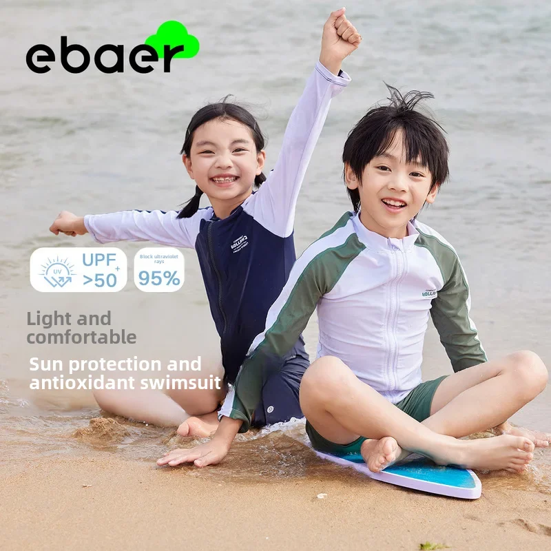 Ebaer-Children-s-Swimsuit-Professional-Training-Short-Sleeves-Sun ...