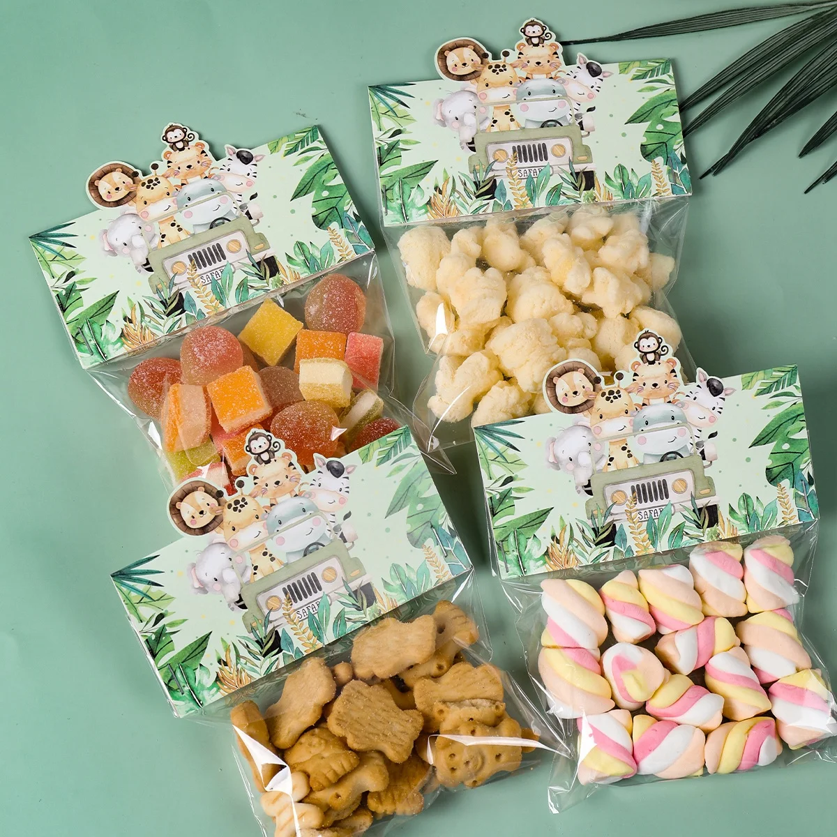 10pcs-Treat-Bag-Topper-Candy-Packing-Bags-Mermaid-Dinosaur-Butterfly ...