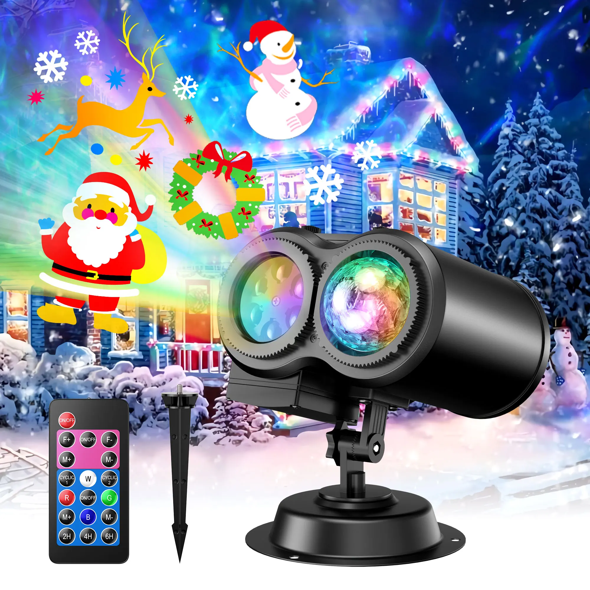 Halloween-Christmas-Outdoor-Projector-Lights-Waterproof-Double-Tubes-12 ...
