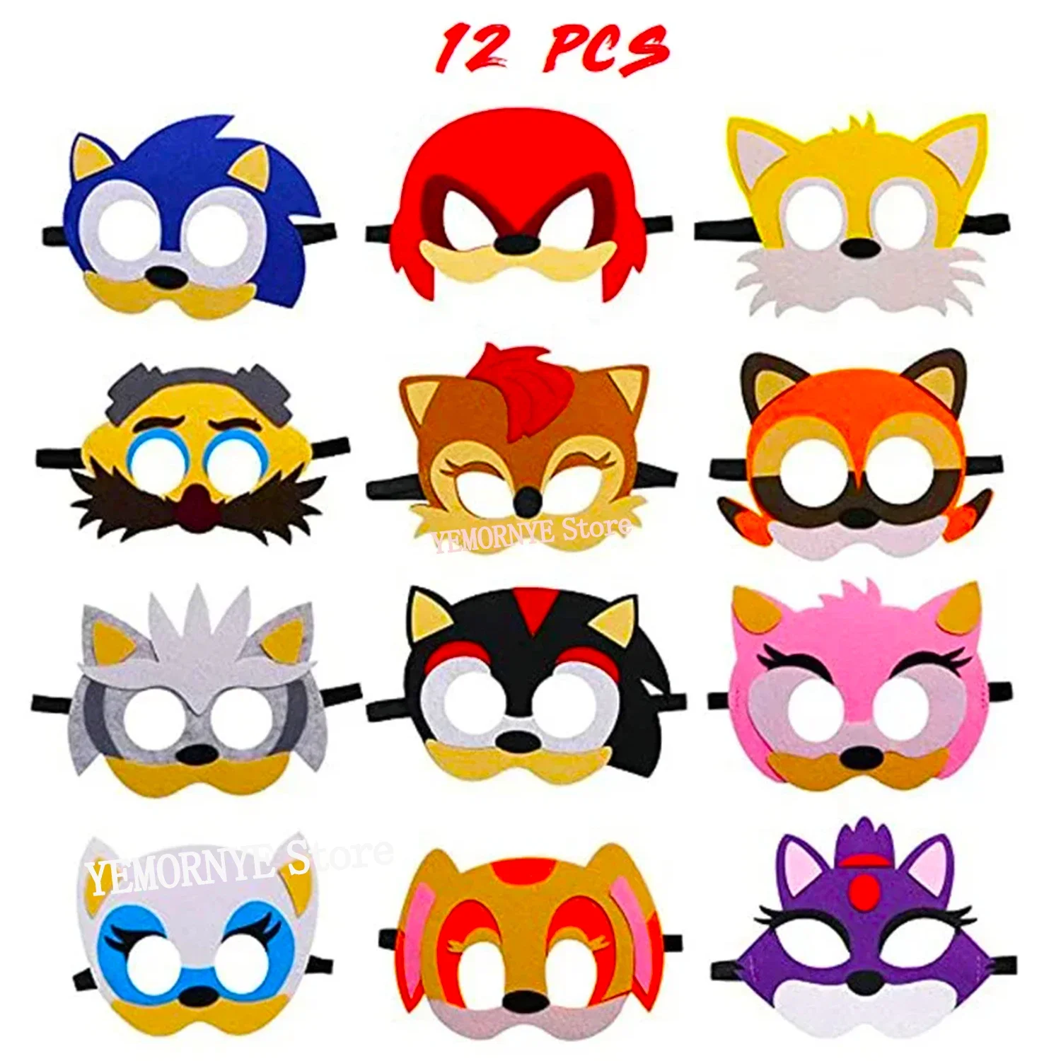 1-set-Sonic-Mask-Party-Decoration-Set-Cartoon-Birthday-Gifts-Halloween ...