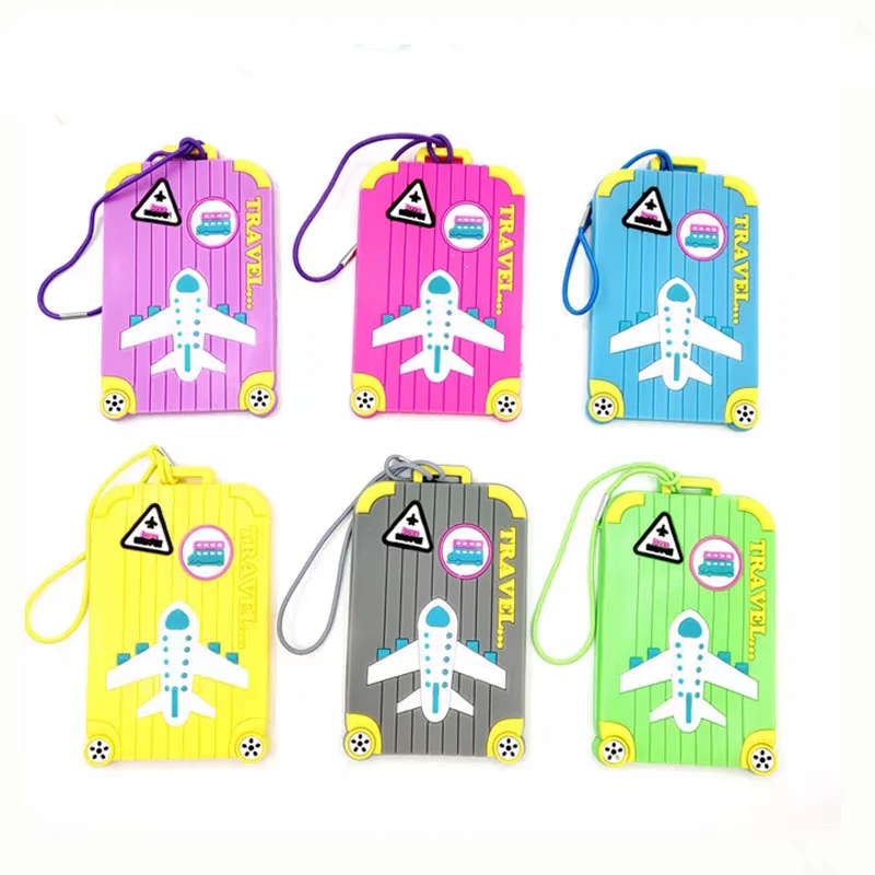 Plane-Pattern-Cute-Luggage-Tag-Creative-Suitcase-Tag-Cartoon-Boarding ...