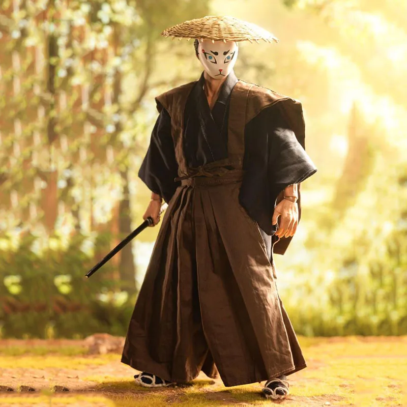 In-Stock-1-6-Scale-Ninja-Series-Samurai-Clothes-Sword-Fox-Mask ...