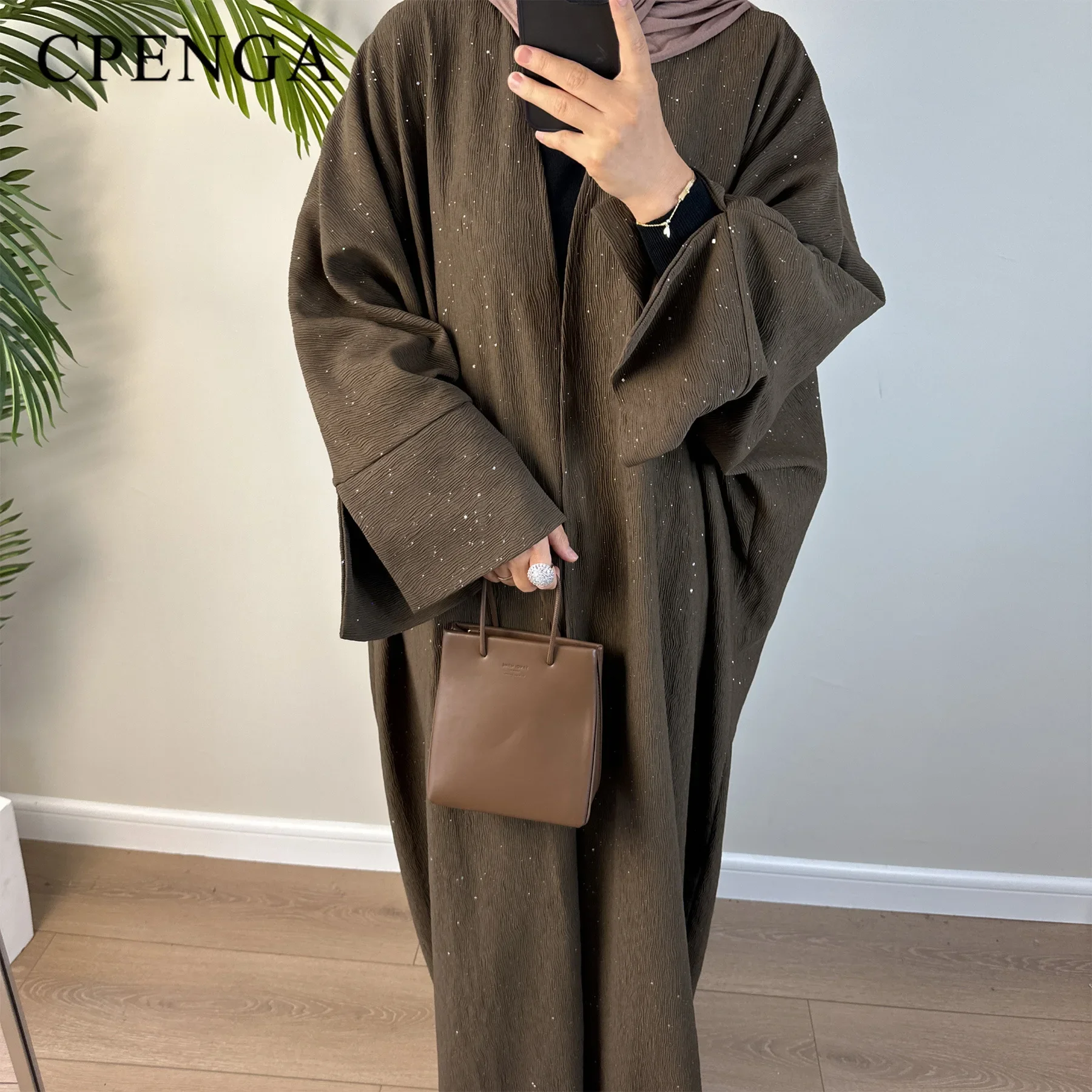 Elegant-Winter-Muslim-Modest-Dress-for-Women-Eid-Arabic-Dubai-Kimono ...