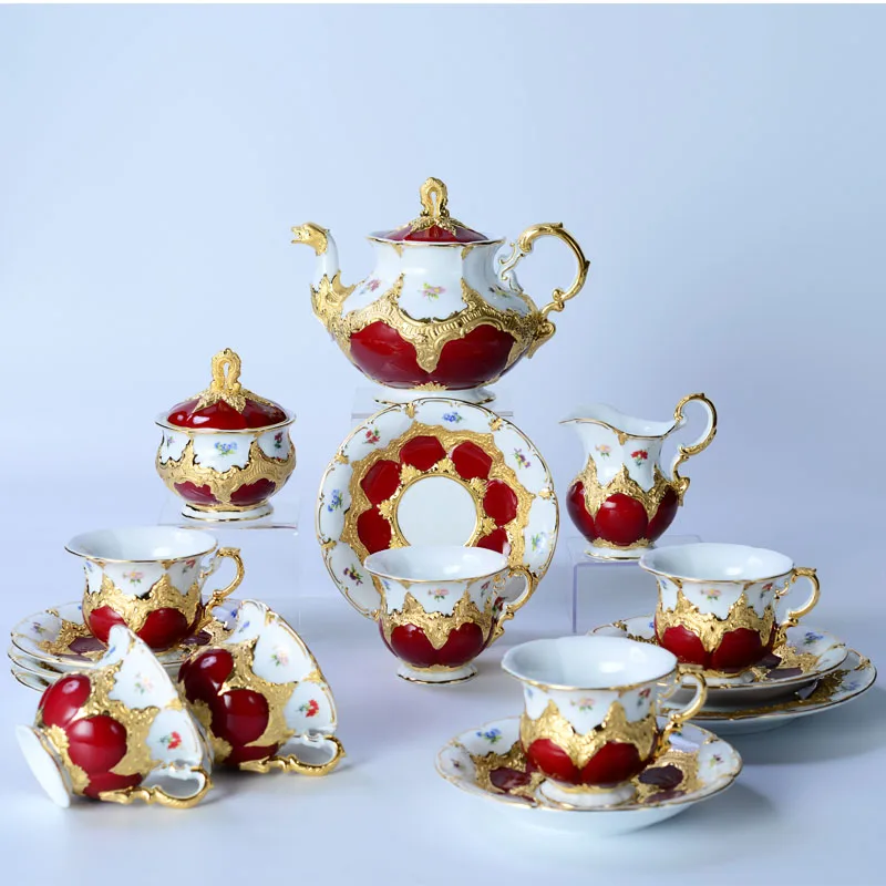European-Style-Meijia-Coffee-Set-B-Form-Palace-Relief-Gold-Painting ...