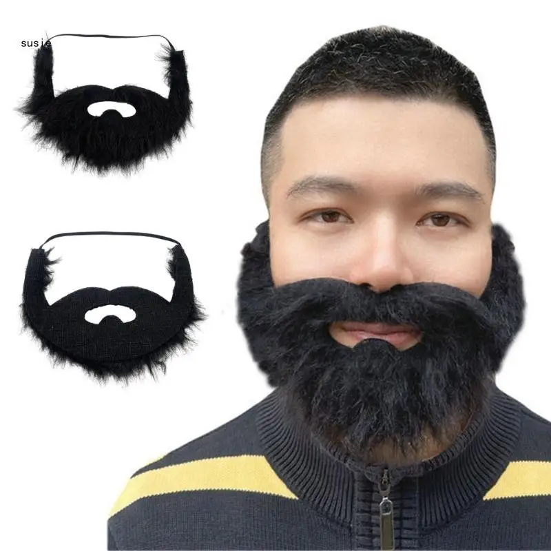 X7YA-Divertidos-Bigotes-Falsos-Disfraz-Bigotes-Barba-de-Halloween-y ...