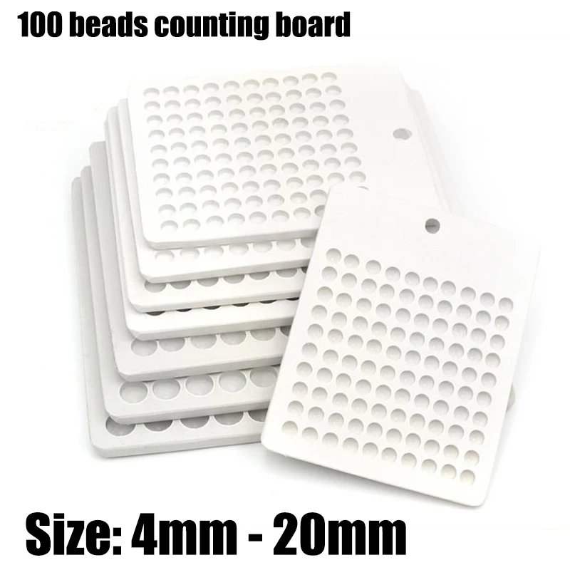 1pcs-100-Beads-Plastic-Bead-Counter-Board-Quick-Counting-of-Beads-for ...