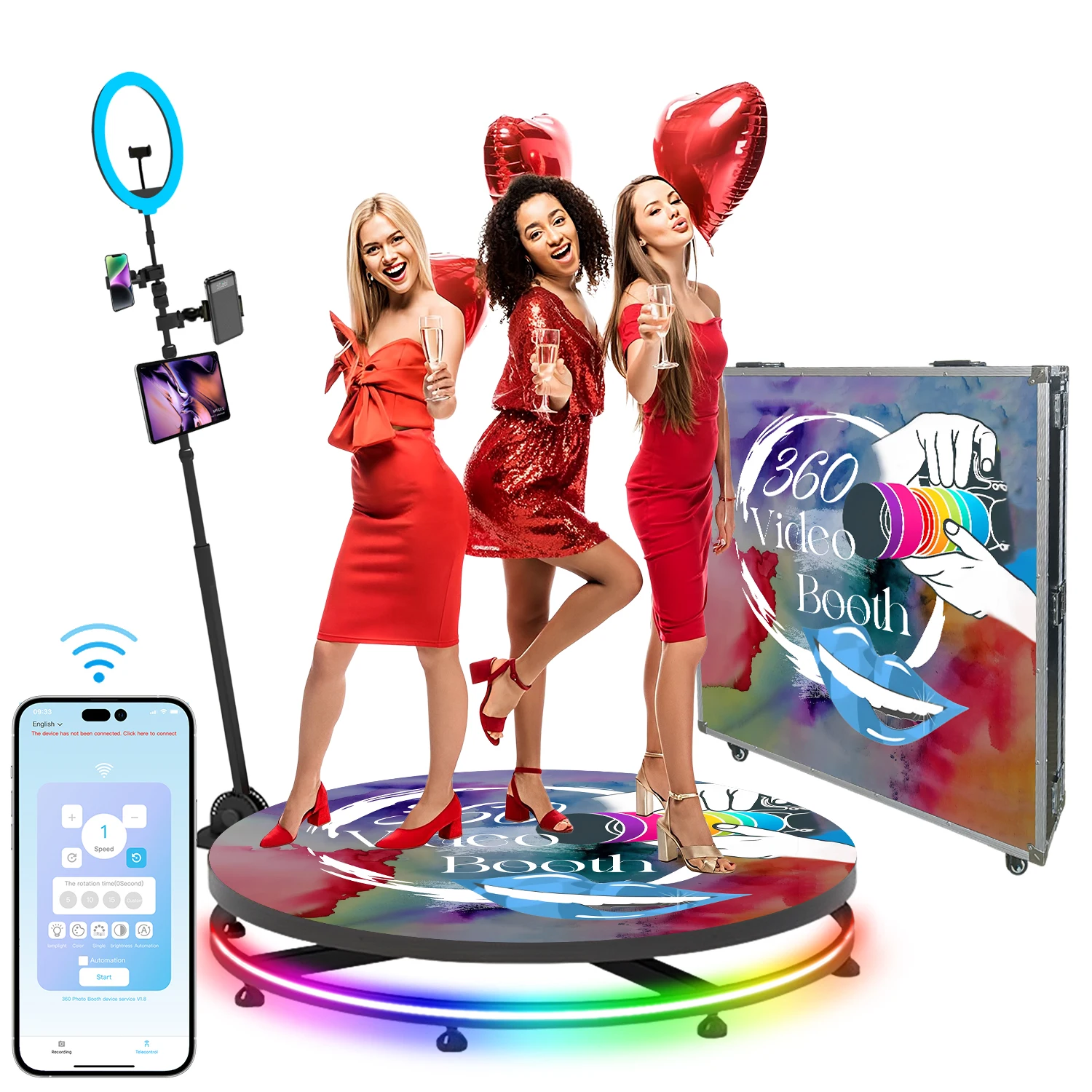 Rotating-360-Photo-Booth-80cm-Video-360-Degree-Photo-Booth-Photobooth ...