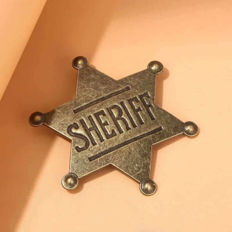 Adults Sheriff Metal Pin Deputy Kids Sheriff Brooch Western Police ...