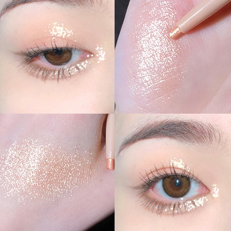Korean Eyes Pencil Shiny Glitter Eyeshadow Pen Eyeliner Pearlescent ...