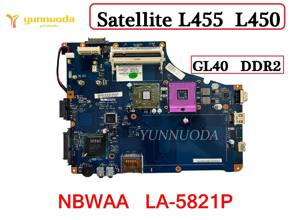 Original-For-Toshiba-Satellite-L455-l450-Laptop-Motherboard-NBWAA-LA ...
