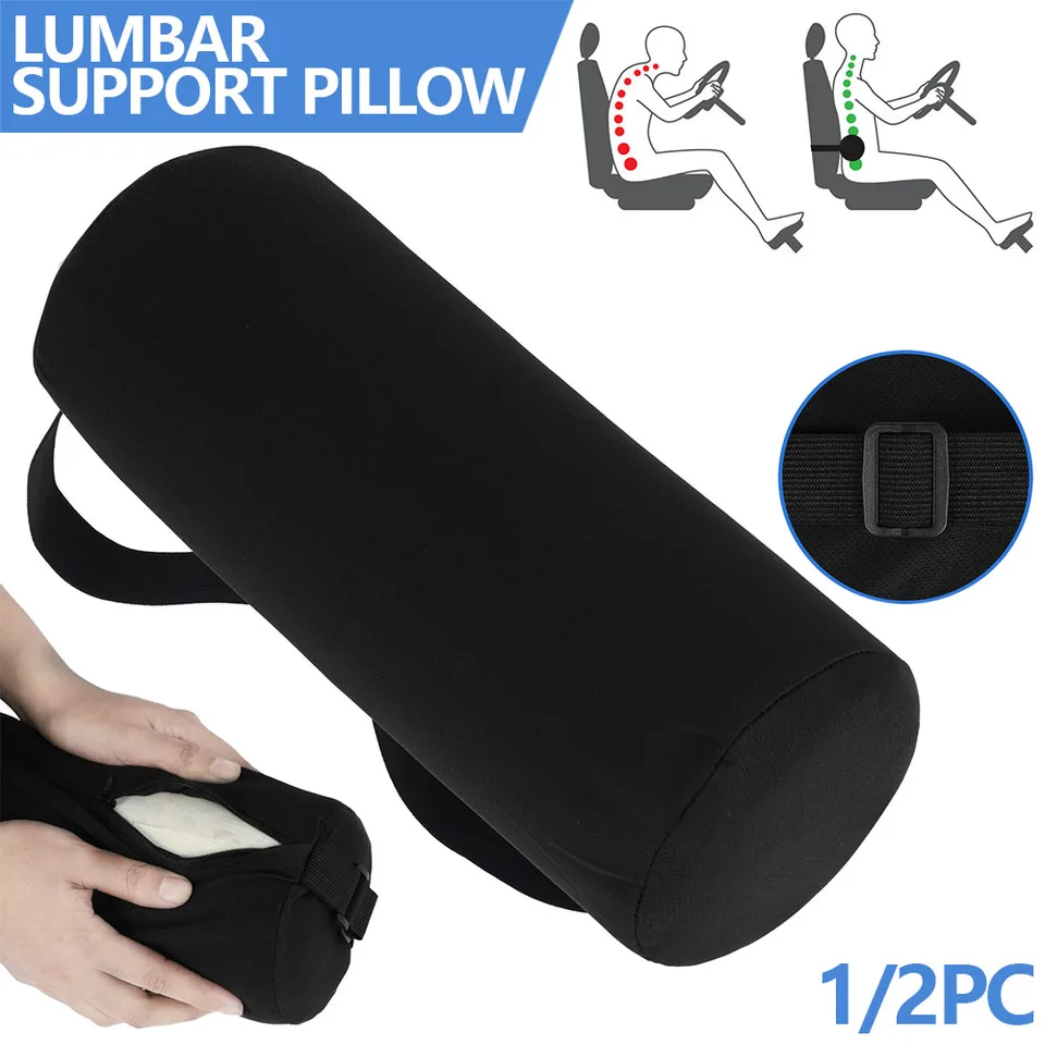 Neck Support Lumbar Roll Pillow For Lower Back Lumbar Support Pillow ...