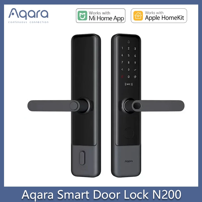 Aqara-N200-Smart-Door-Lock-Fingerprint-Bluetooth-Password-NFC-Unlock ...