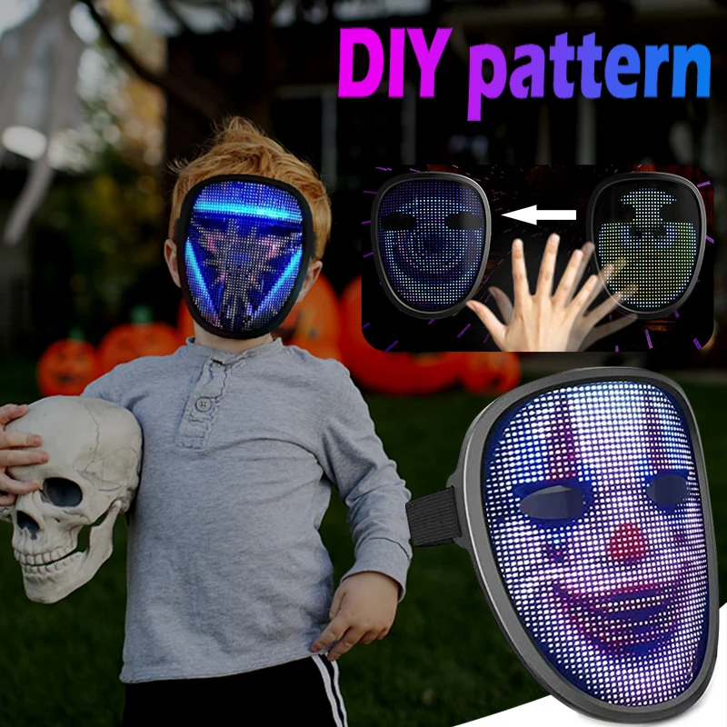 Halloween-LED-Masks-for-Kids-Ladies-Men-LED-Halloween-Masks-Face ...