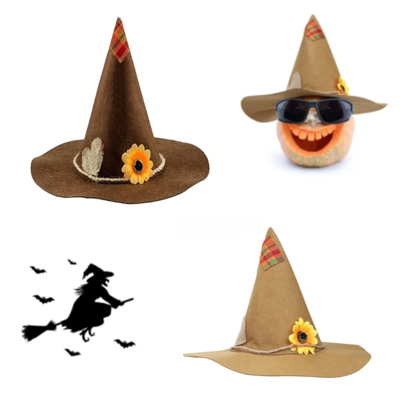 Scarecrow Hat Witch Hat Masquerade Hat Party Hats Adults Kids Wizard ...