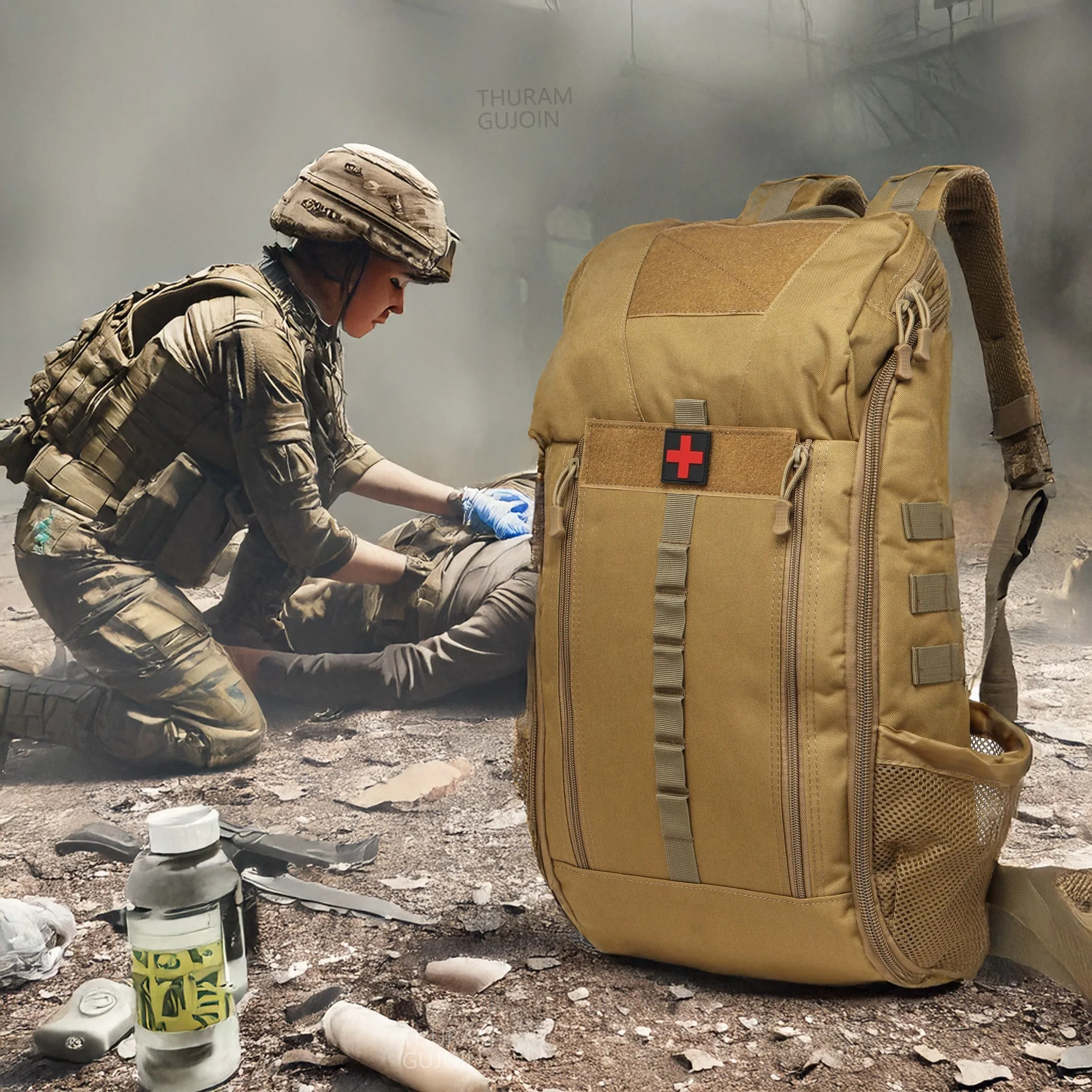 THURAM 40L Waterproof Tactical Medical Backpack First Aid Bag for ...
