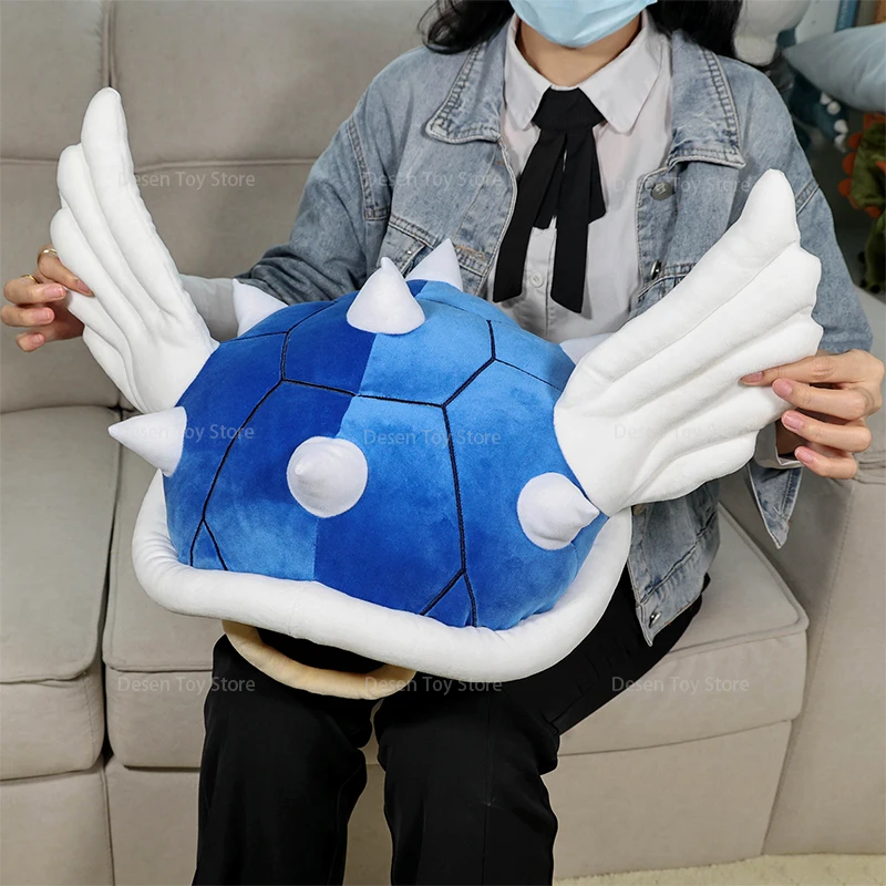2-Styles-Mario-Stuffed-Pillow-Blue-Spiny-Shell-Red-Shell-Pillow-Animal ...