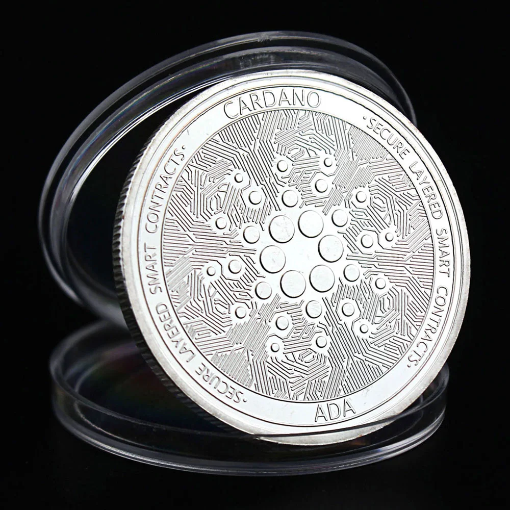 Ada Cardano moneda de criptomoneda coleccionable en código, moneda ...