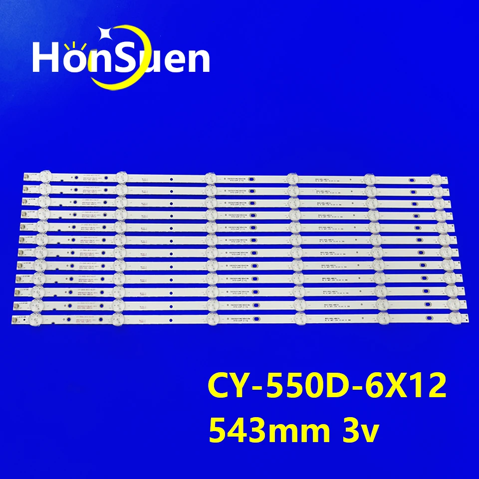 LED-Backlight-Strip-6LEDs-3V-For-55-TV-CY-550D-6X12-HL-HT-8D55-DNDL ...