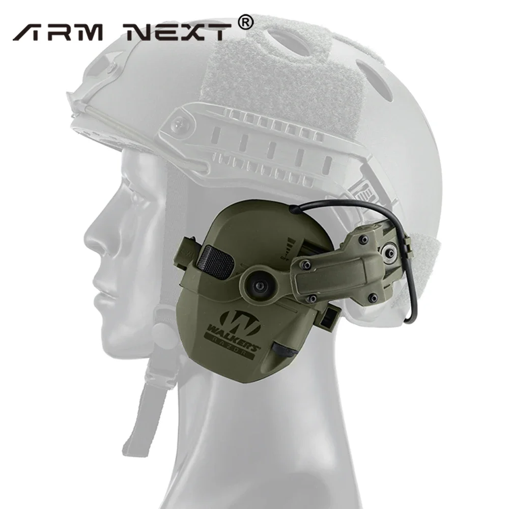 Tactical-Helmet-Headset-Noise-Reduction-Sound-Pickup-Shooting-Hearing ...
