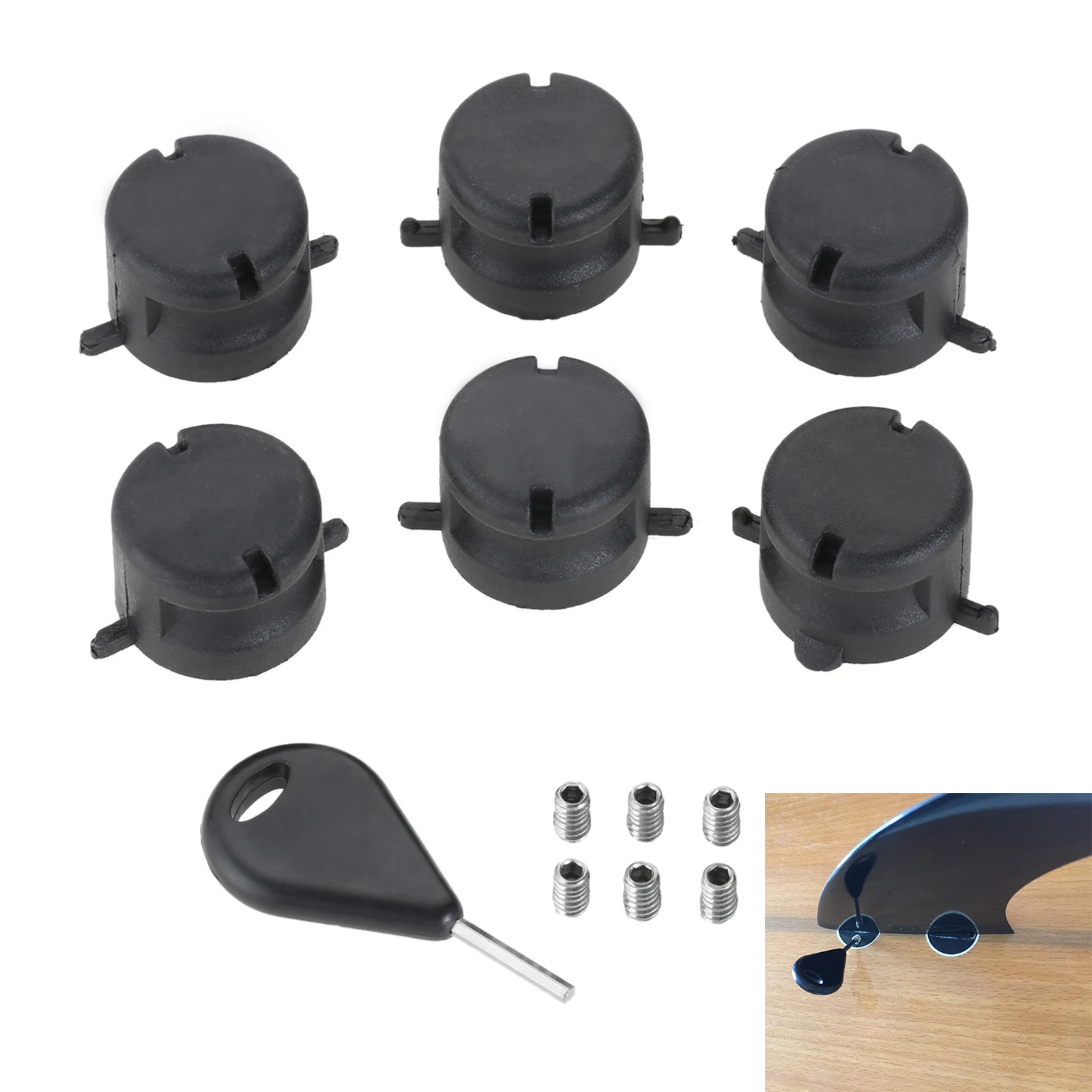 Surfboard Tail Rudder Slot | Surfboard Fin Key Fcs | Surf Accessories ...