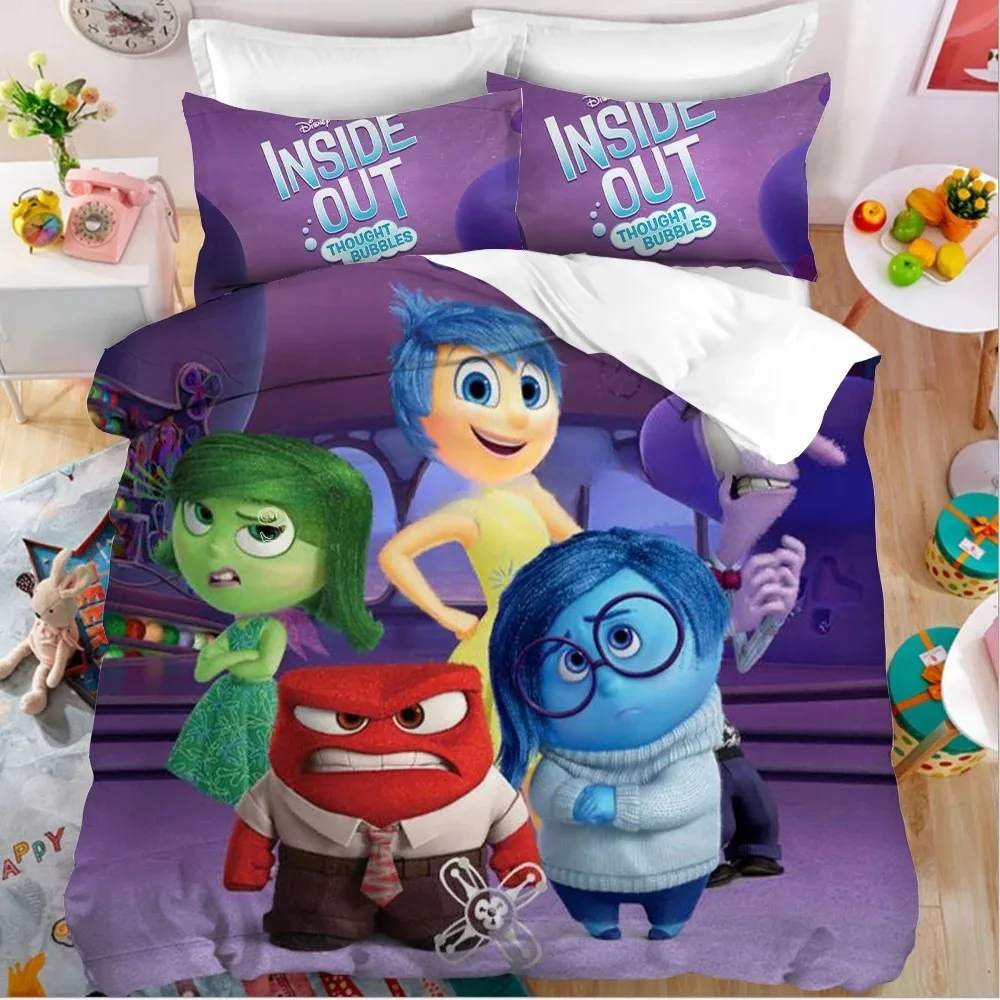 Disney-Inside-Out-Bedding-Set-Cartoon-Disgust-Bedding-2-3pcs-Sets-Duvet ...