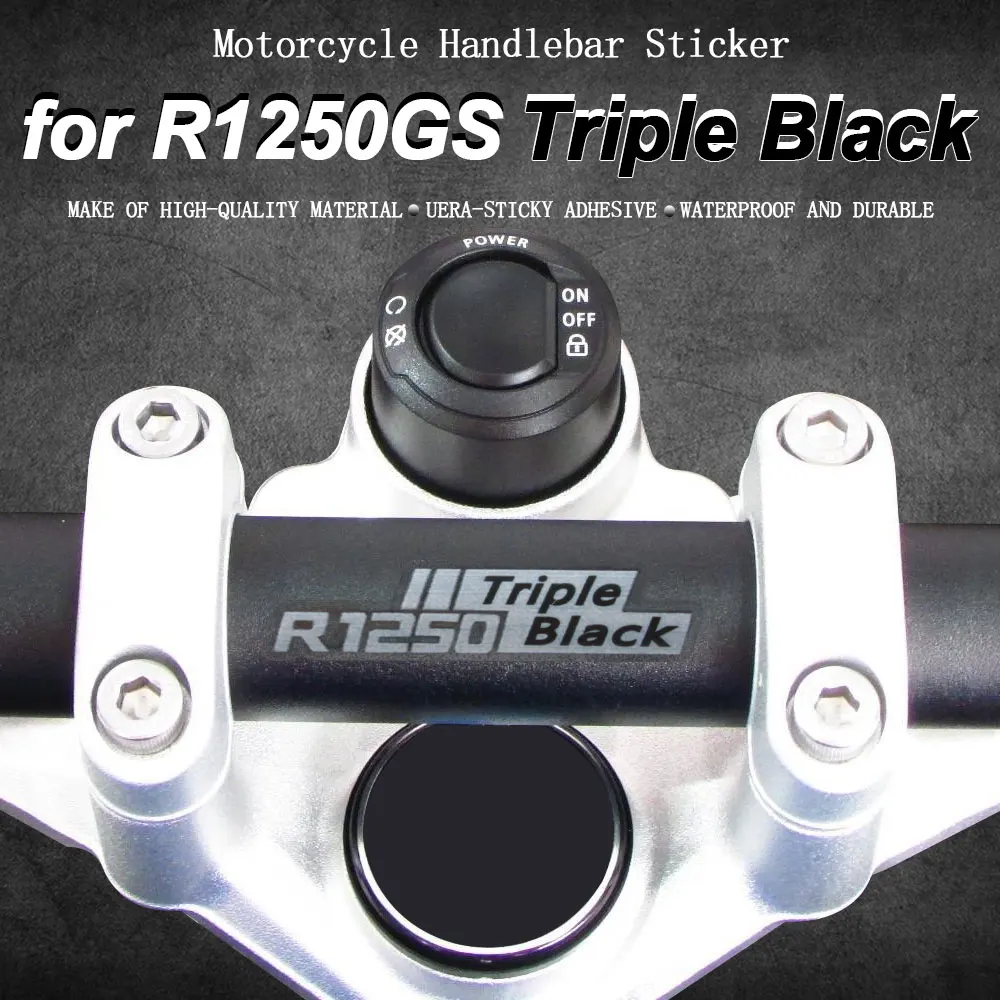 Motorcycle-Decal-Waterproof-Handlebar-Stickers-GS-Triple-Black-Sticker ...