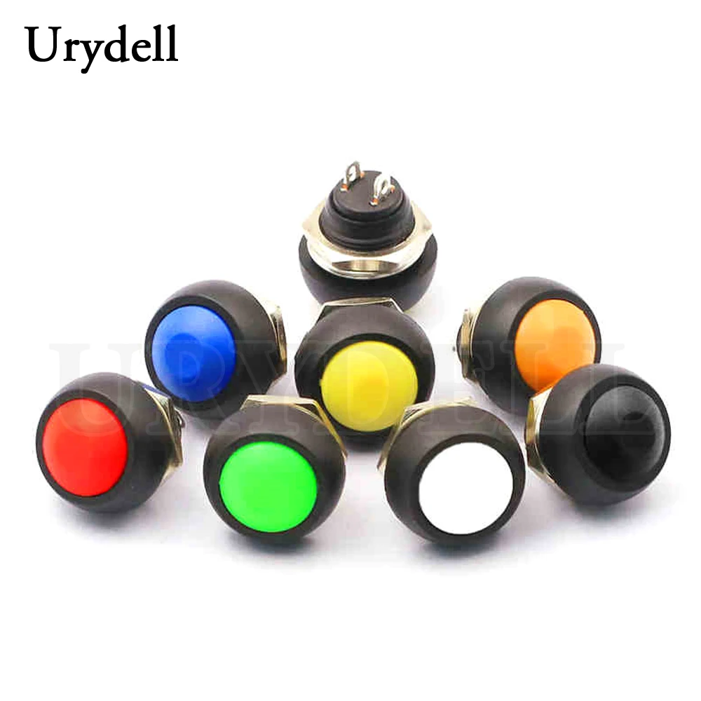 Red-Green-White-Black-Blue-Yellow-Orange-ON-OFF-12mm-Waterproof ...