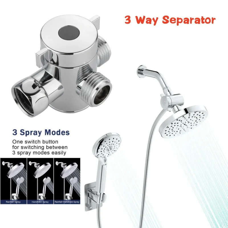 ABS-Diverter-Valve-Shower-Arm-Diverters-3-Way-Water-Separator-for-Hand ...