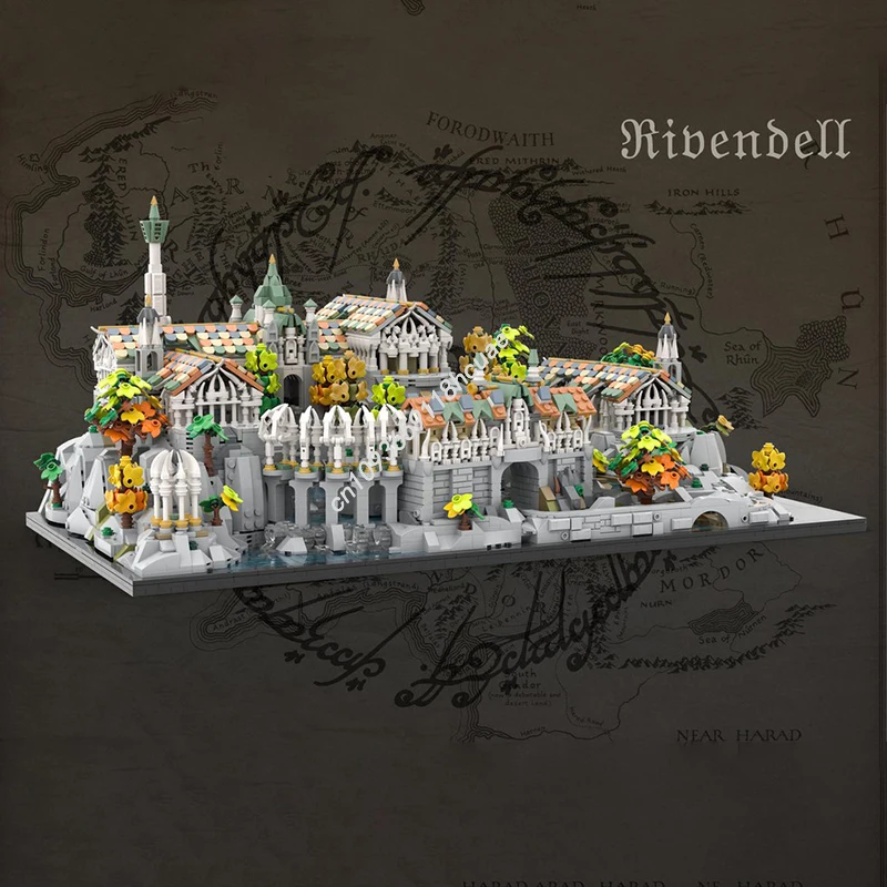 5788PCS MOC The Lords Of The Rings Rivendell Mini Craft Modular Model ...
