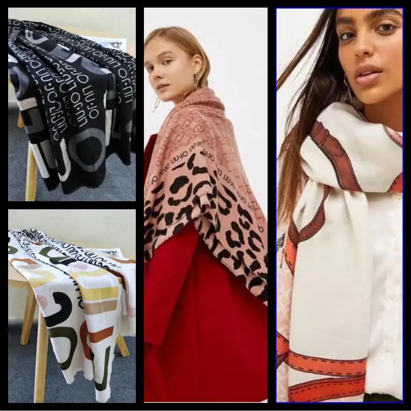 Atacado LIU.JO moda clássica cachecol de alta qualidade das mulheres ...