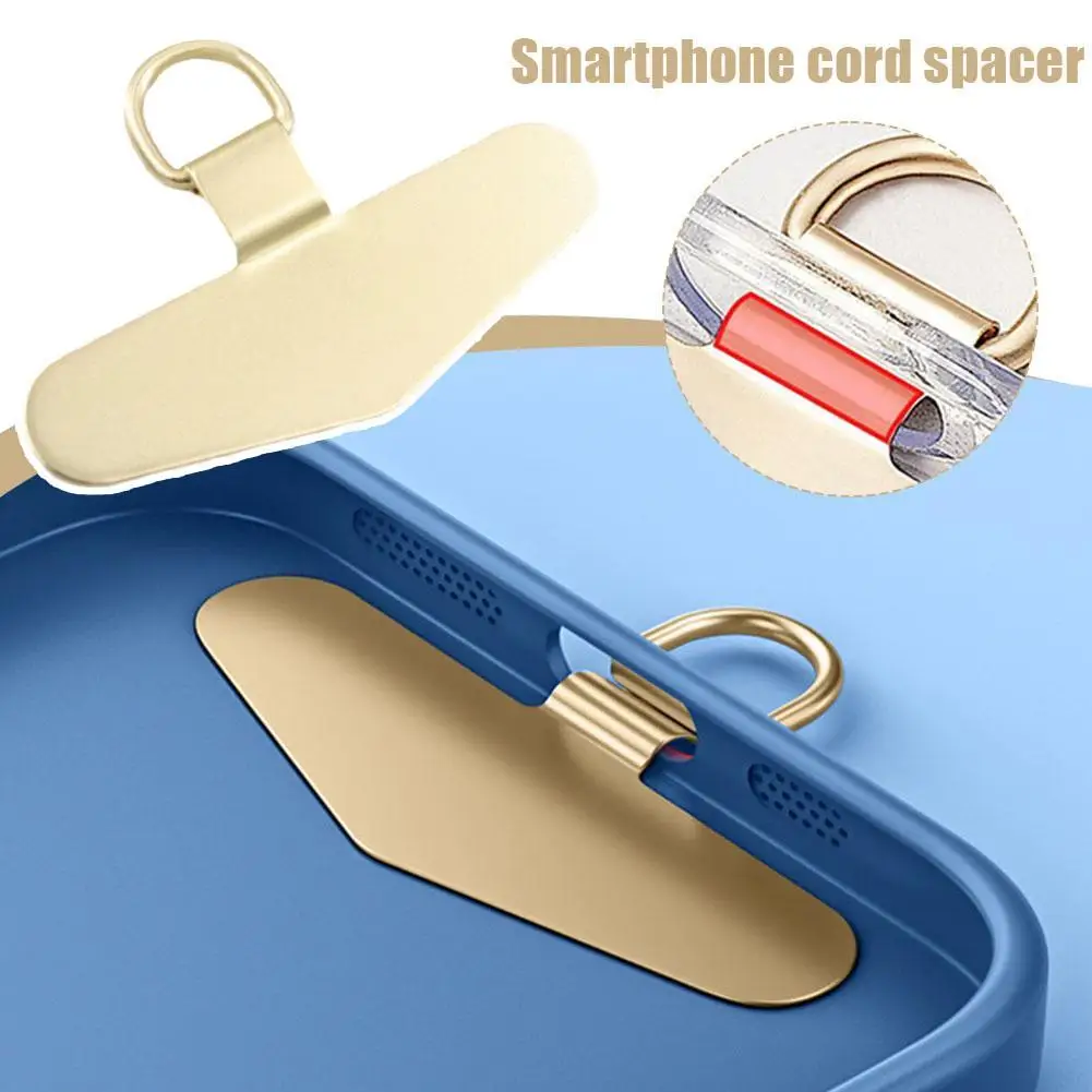 Stainless-Steel-Metal-Phone-Lanyard-Gasket-Patch-Anti-lost-Detachable ...