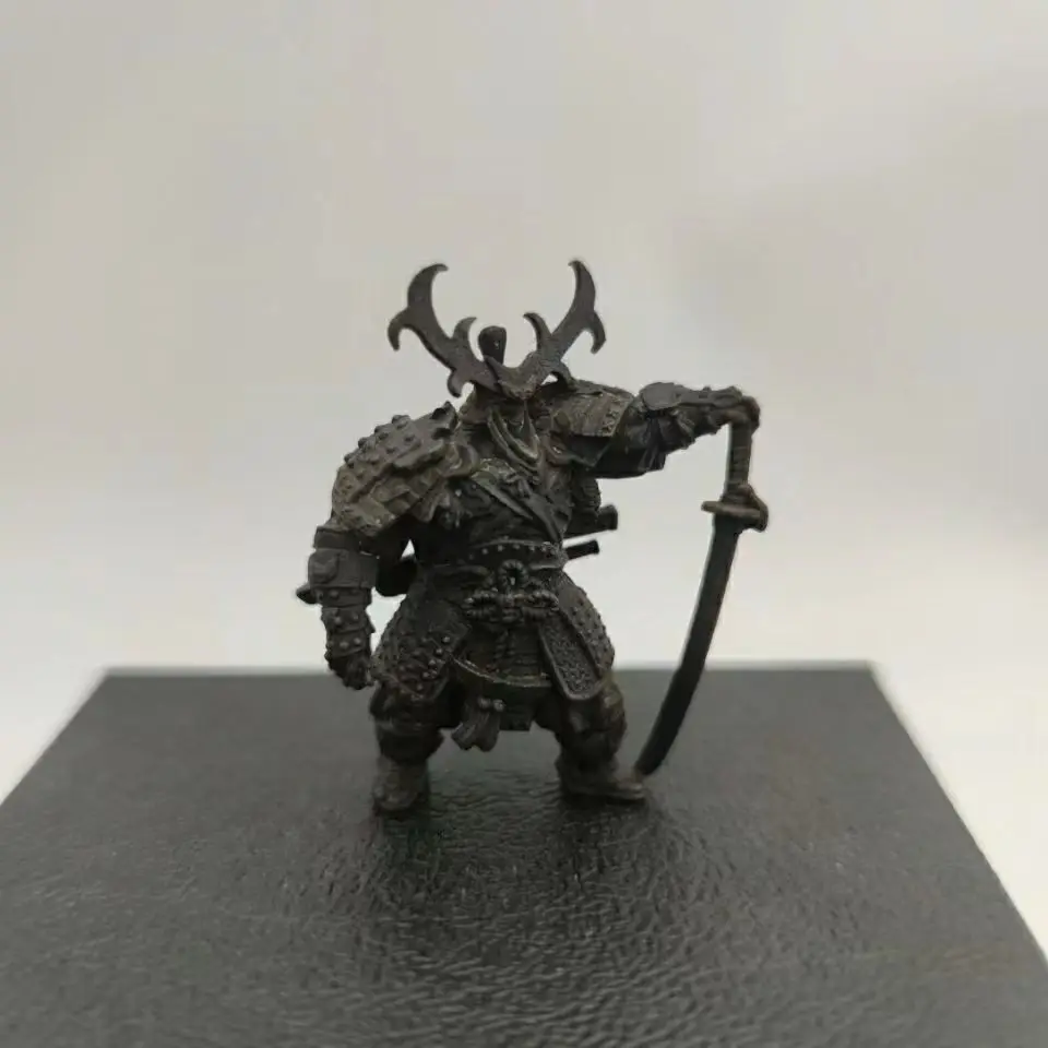 Japanese-Samurai-Solid-Pure-Brass-ornament-model-Antique-Copper-Crafts ...