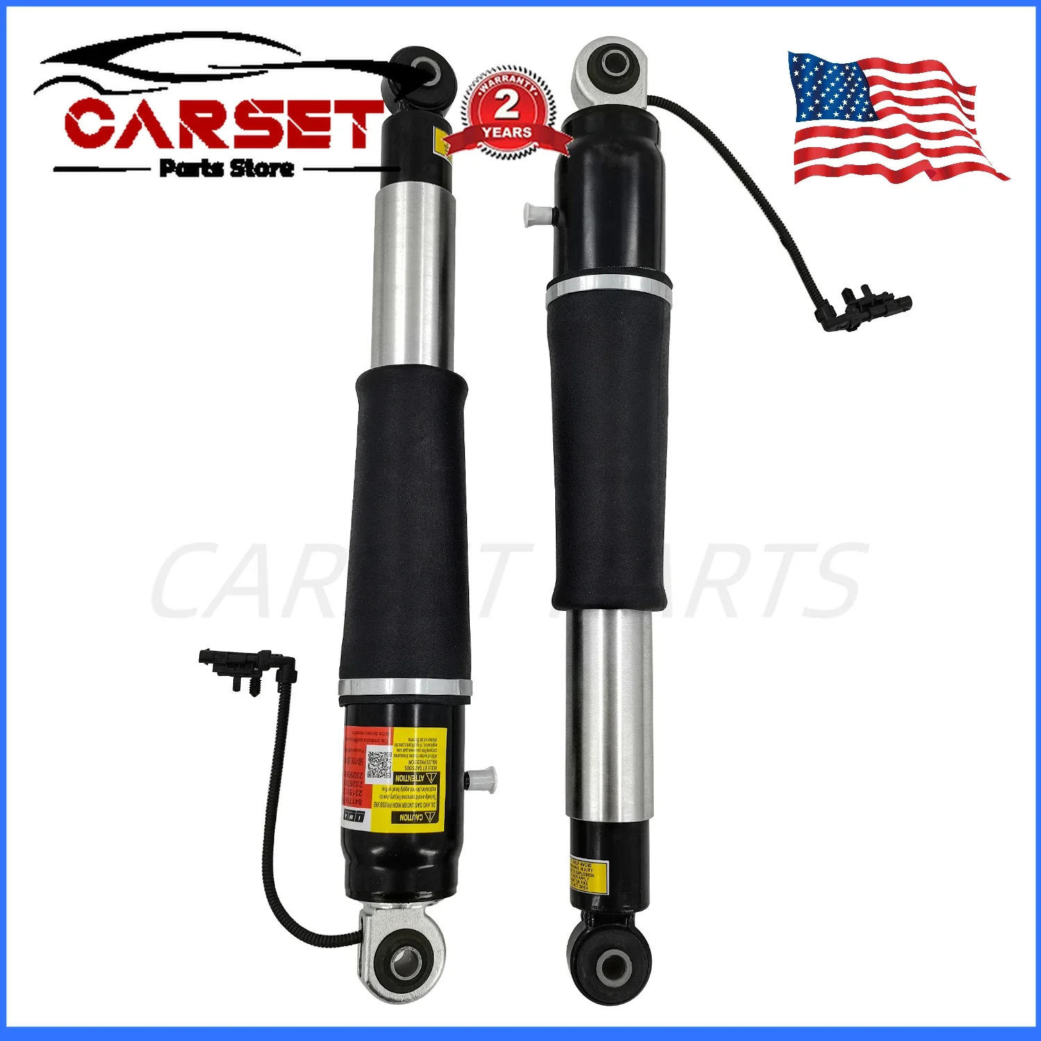 Pair-Rear-Air-Shock-Absorber-for-Cadillac-Escalade-6-2L-V8-2015-2019 ...