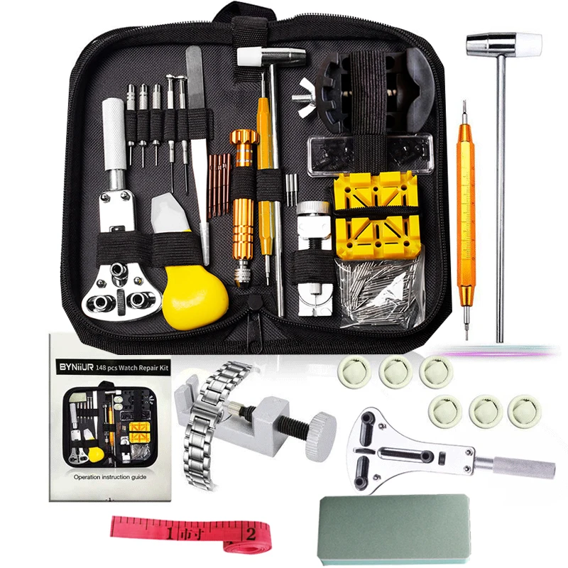 160PCS-Watch-Repair-Tools-Kit-Clock-Watchmaker-Link-Pin-Dissolving ...