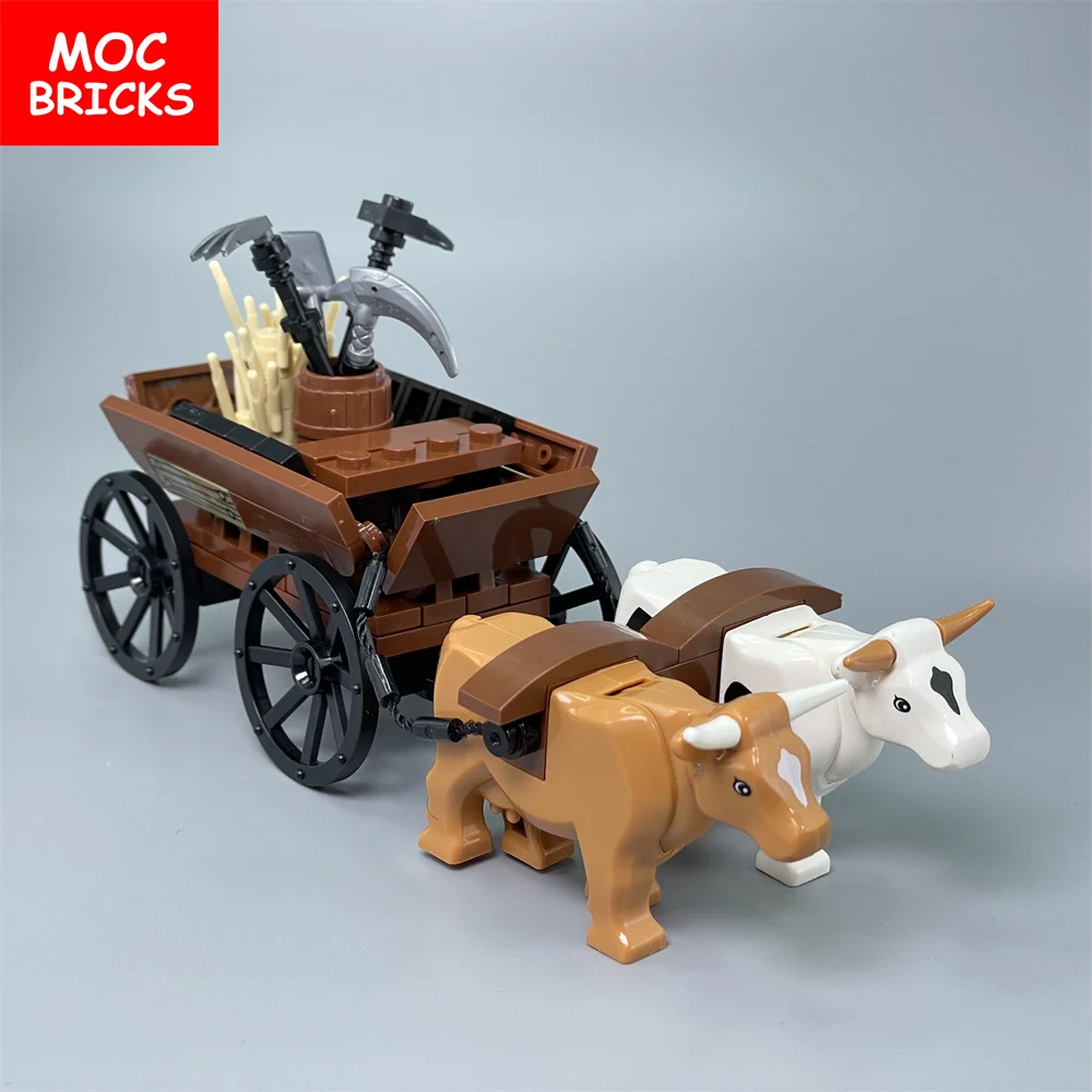 Set-Sale-MOC-Bricks-Cattle-Horse-Cart-Oxen-Town-Farm-House-Accessory ...
