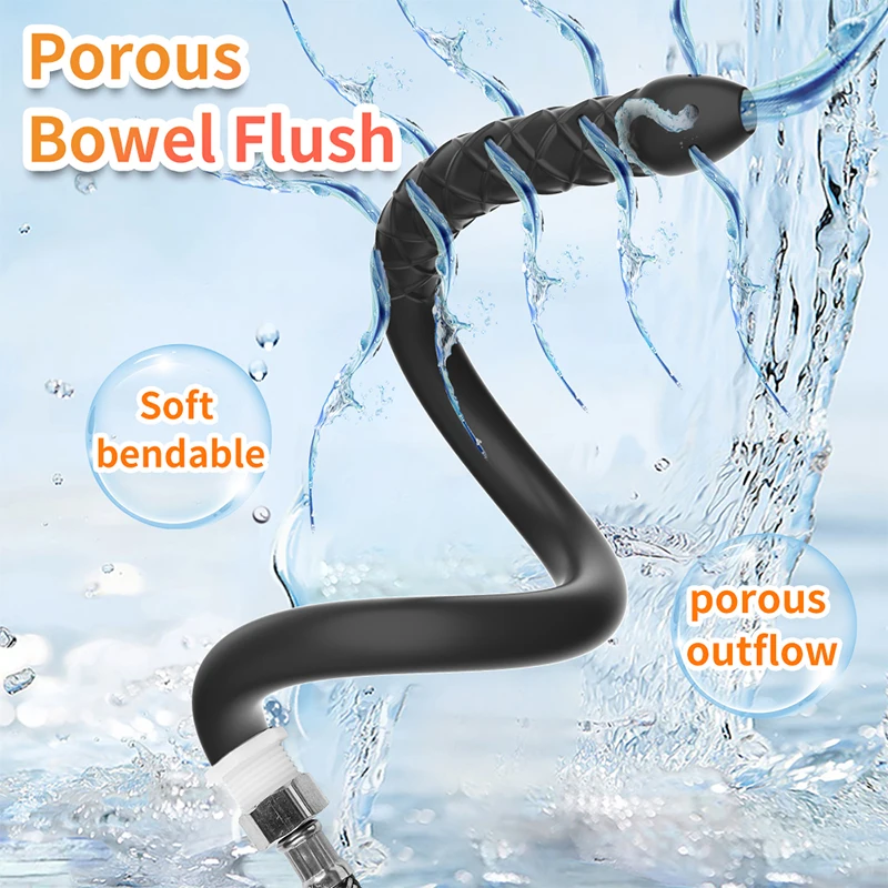 Silicone Anal Washer Hose Butt Plug Bidet Bathroom Handheld Bidet Jet ...