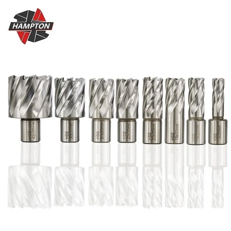 1pc Hss Hole Cutter 12/16/19/20/23/25/30/42mm Weldon Shank Hole Saw ...