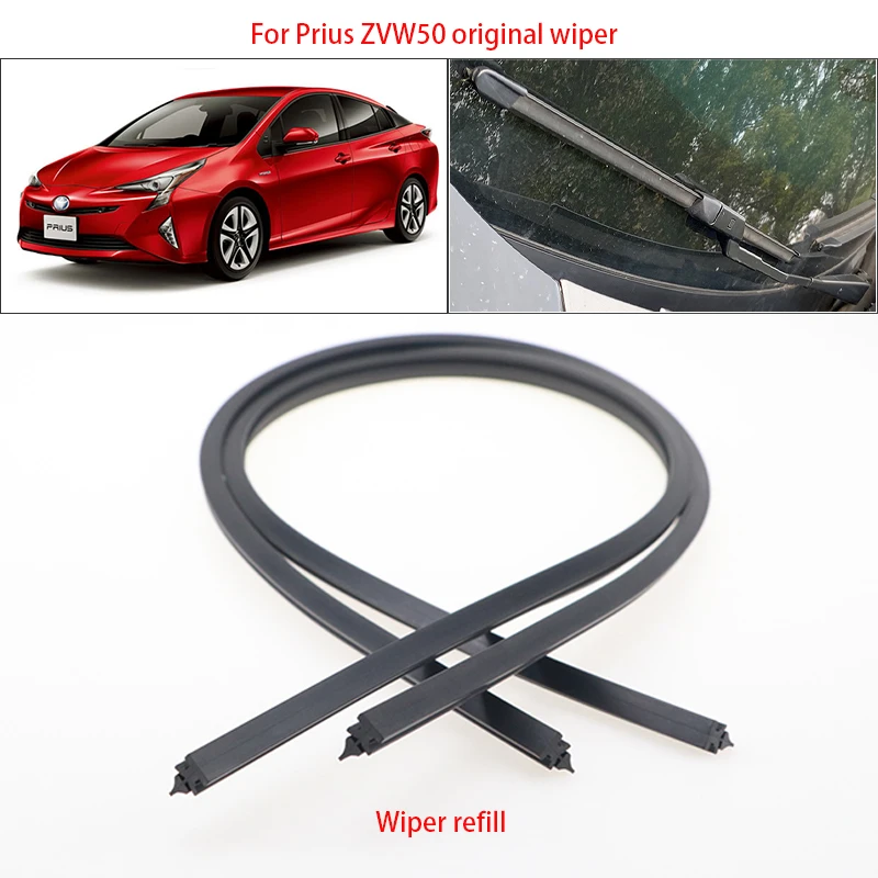 Car Wiper Rubber Refill For Toyota Prius Zvw50 2015 2016 2017 2018 2019 ...