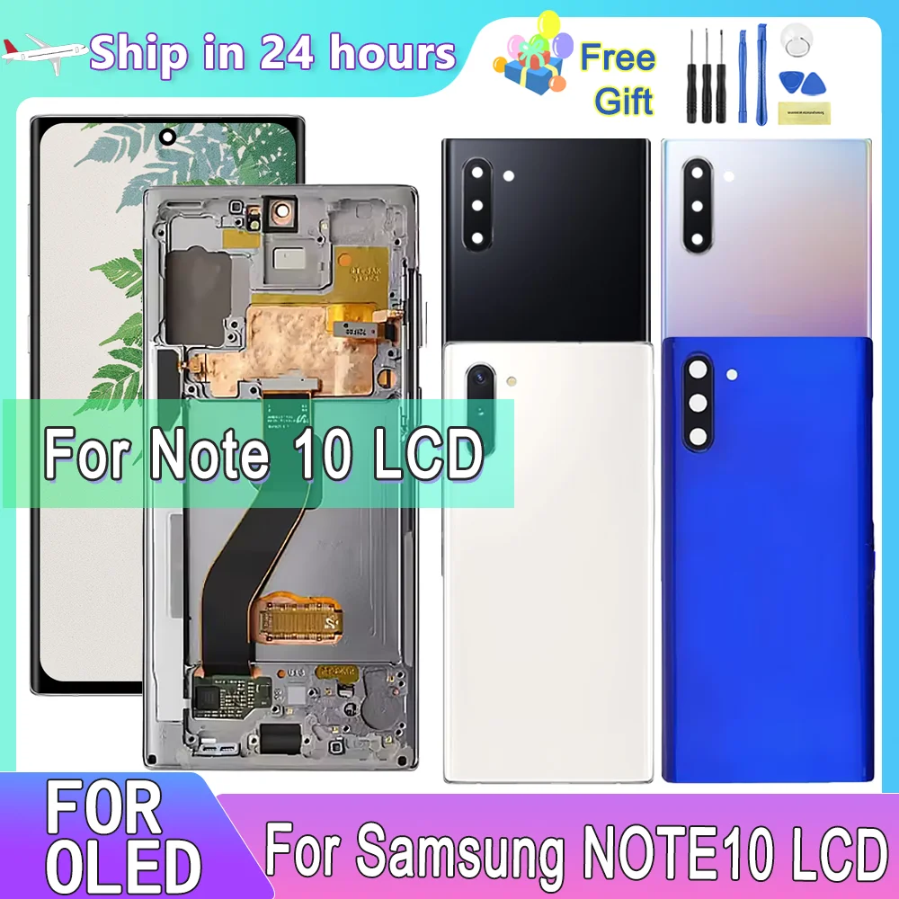 AAA OLED For Samsung Galaxy Note 10 LCD Display Touch Screen With Frame ...